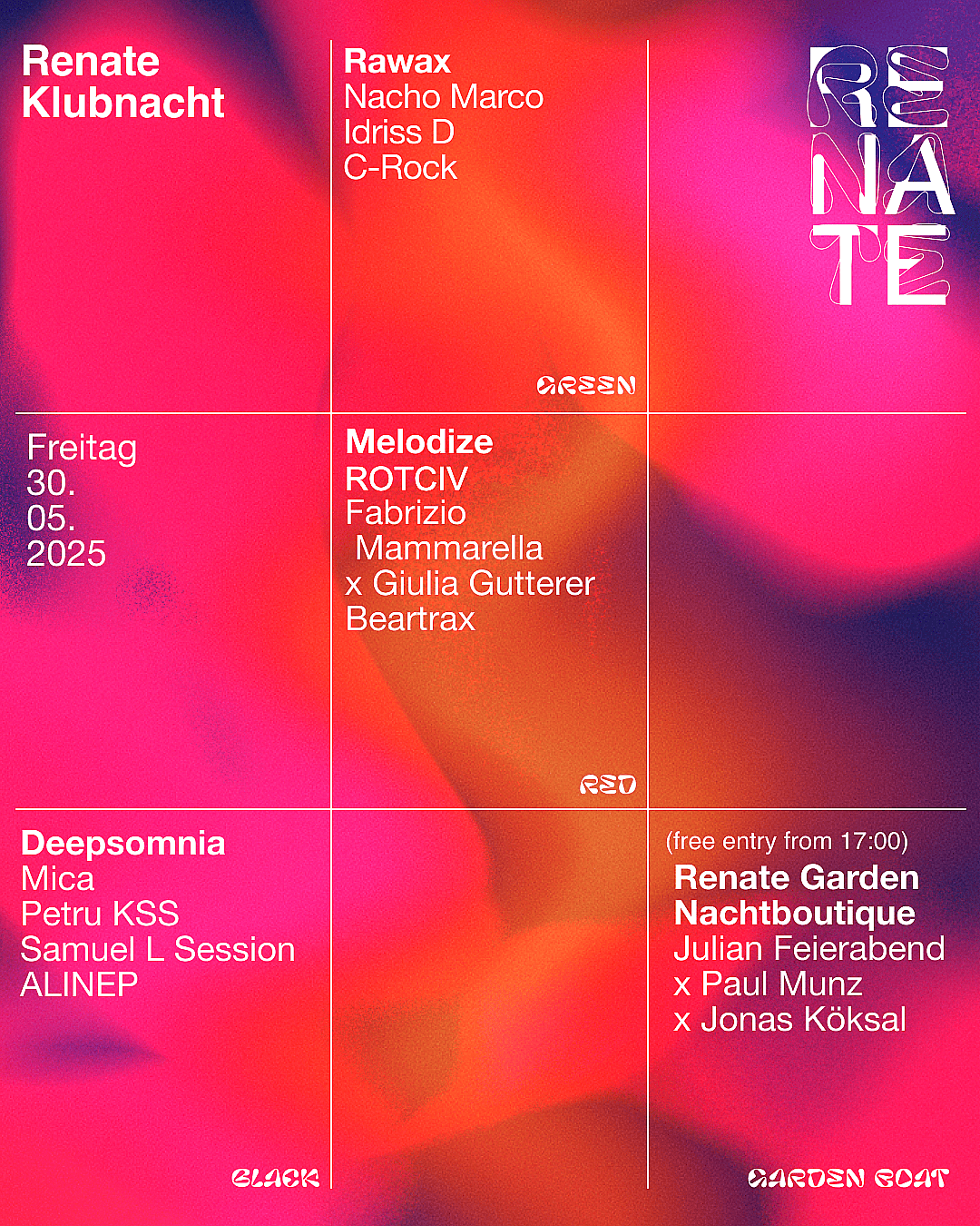 Renate Klubnacht w. Samuel L Session, Alinep, Nacho Marco, Idriss D, C ...