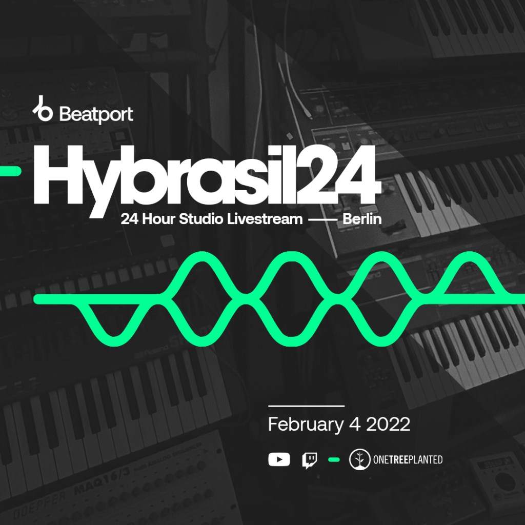 Hybrasil24 X Beatport: 24 Hour Studio Live Stream en Livestream, Sintonización