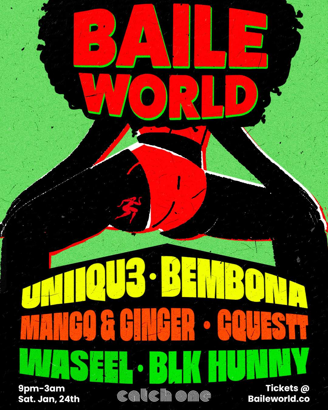 BAILE WORLD ft UNiiQU3, Bembona, Mango & Ginger at Catch One, Los Angeles