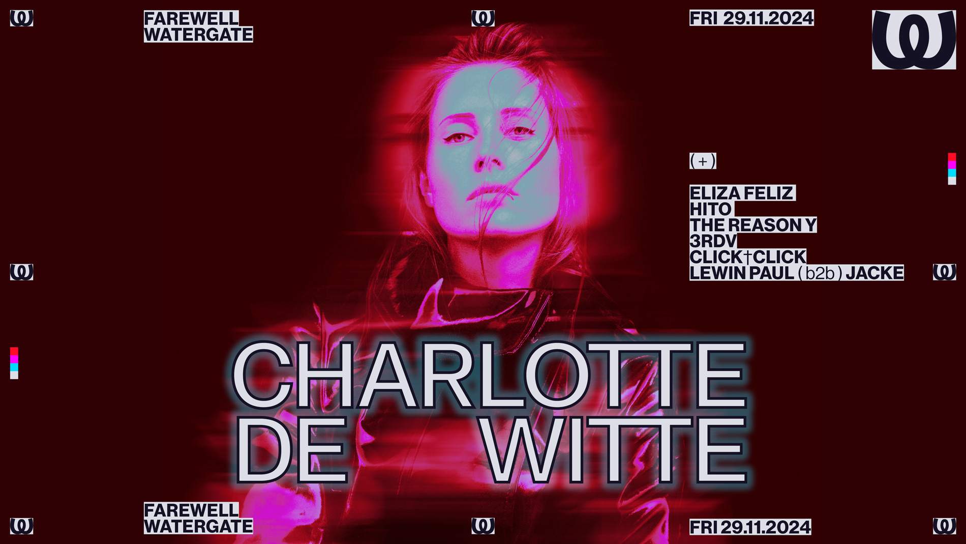 Farewell Watergate with Charlotte de Witte - PRE-SALE IS OVER, MORE TIX ...