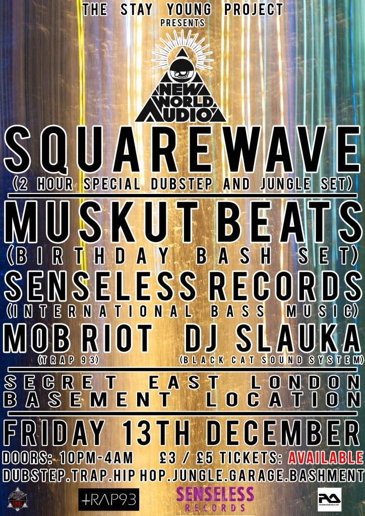 TSYP #1 presents: Squarewave at TBA - London, London