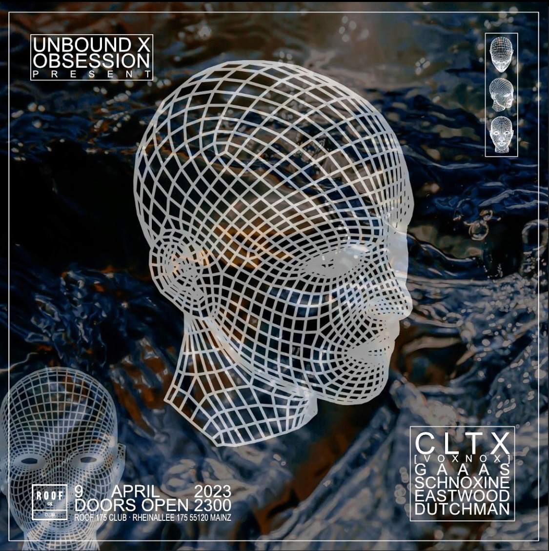 OBSESSION x UNBOUND pres. CLTX at Roof 175, Frankfurt