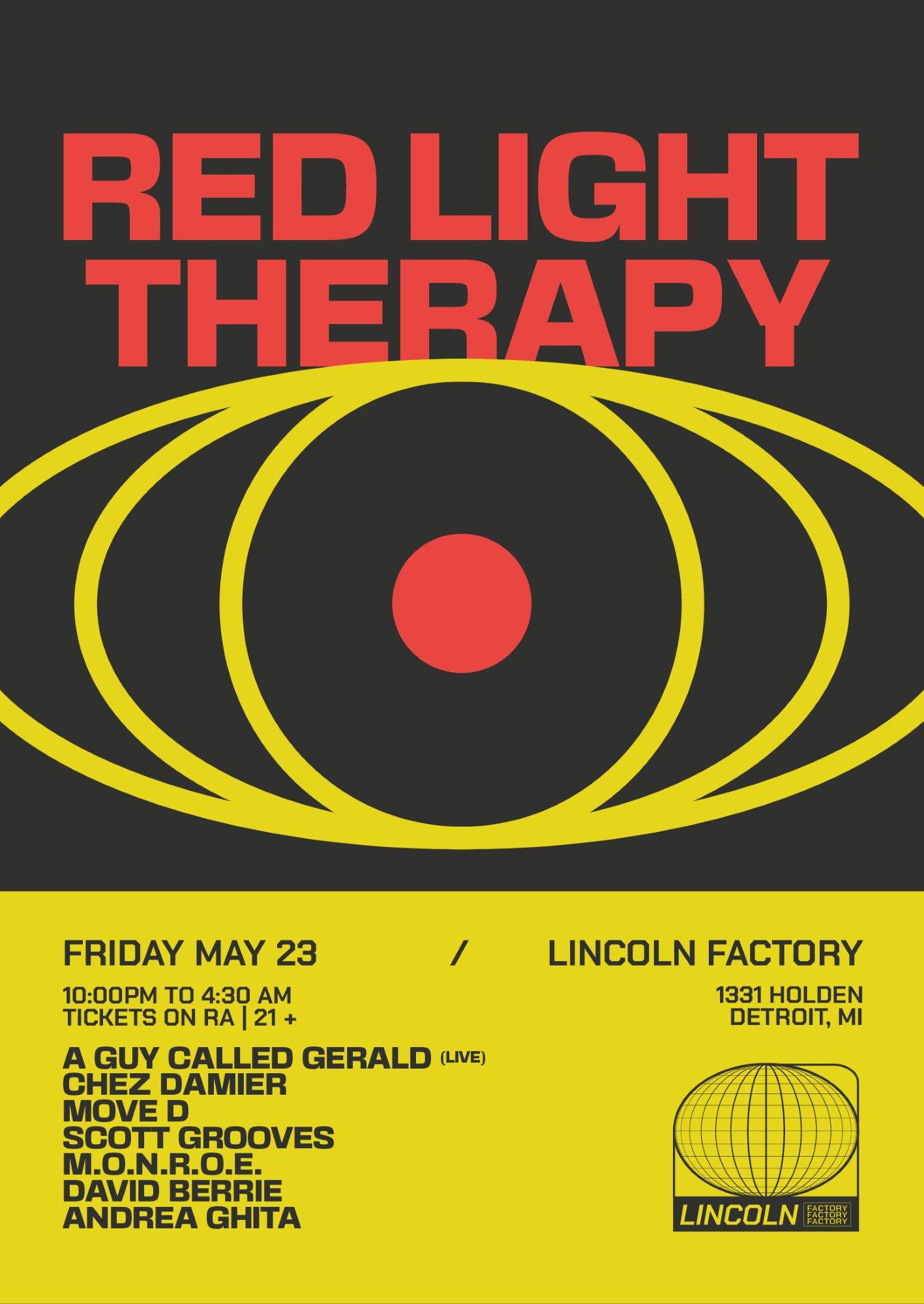 Lincoln Factory presents: Red Light Therapy at Lincoln Factory, Detroit