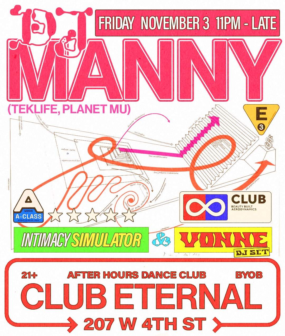 DJ Manny with Intimacy Simulator + Vonne bei Club Eternal, Austin