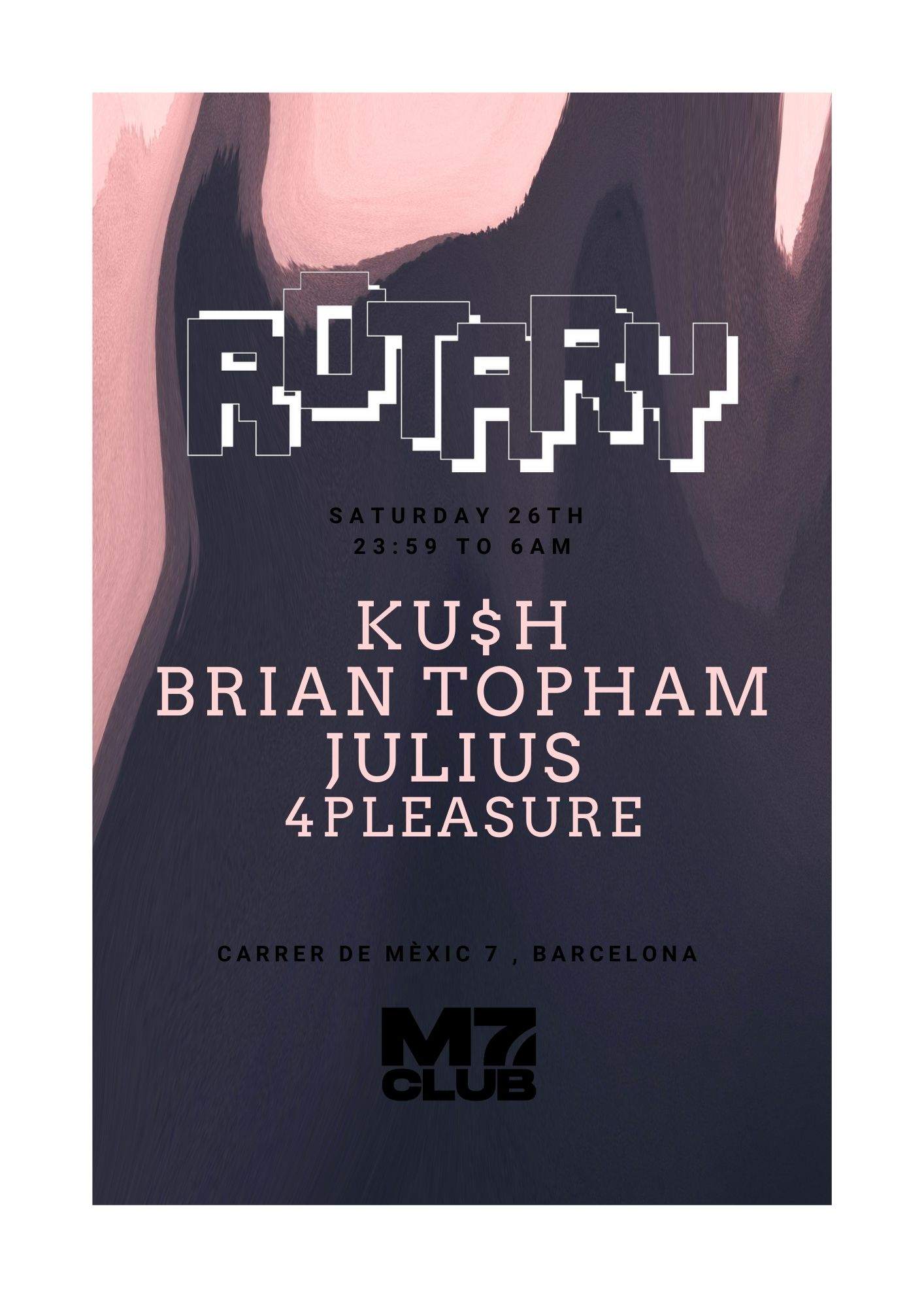 Rotary pres.// Kush , Brian Topham, Julius, 4pleasure at M7 Club, Barcelona