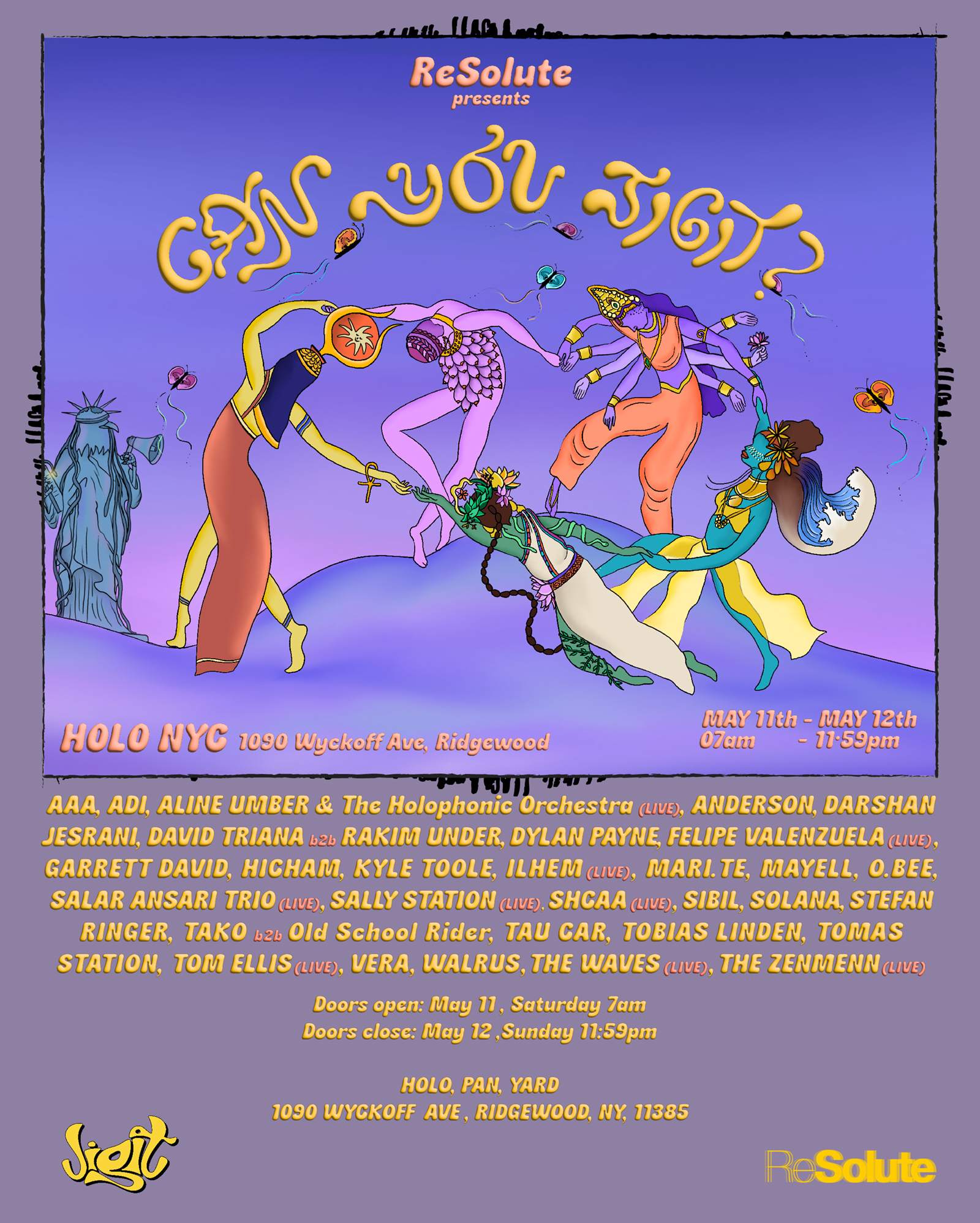 ReSolute presents: Can You Jigit? at H0L0, New York City