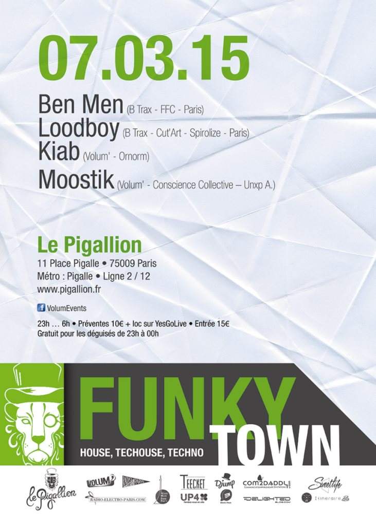 Funky Town Avec Benmen, Loodboy & Moostik at Le Pigallion, Paris