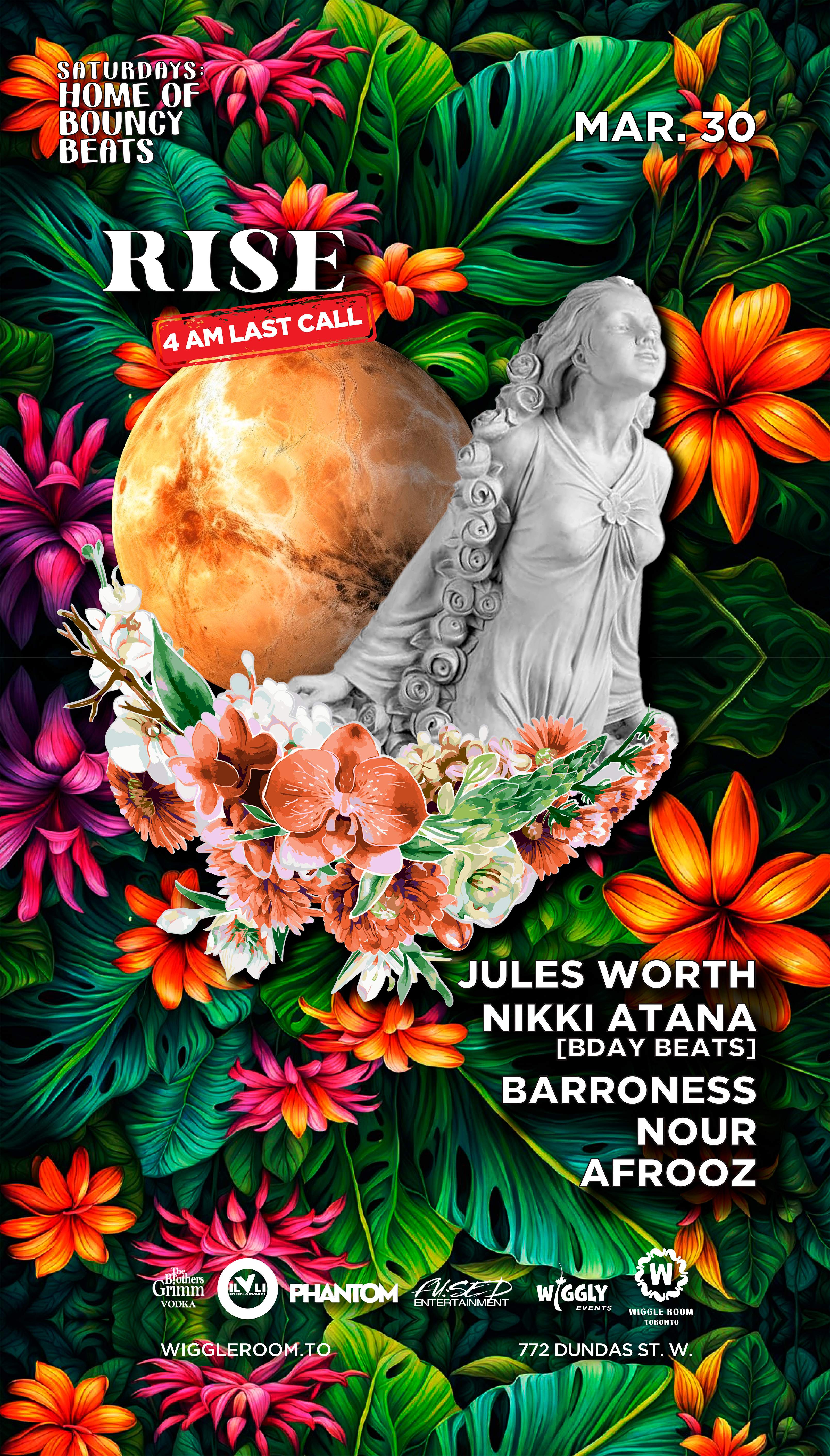 +4AM LAST CALL | RISE: Spring Edition at Wiggle Room, Toronto