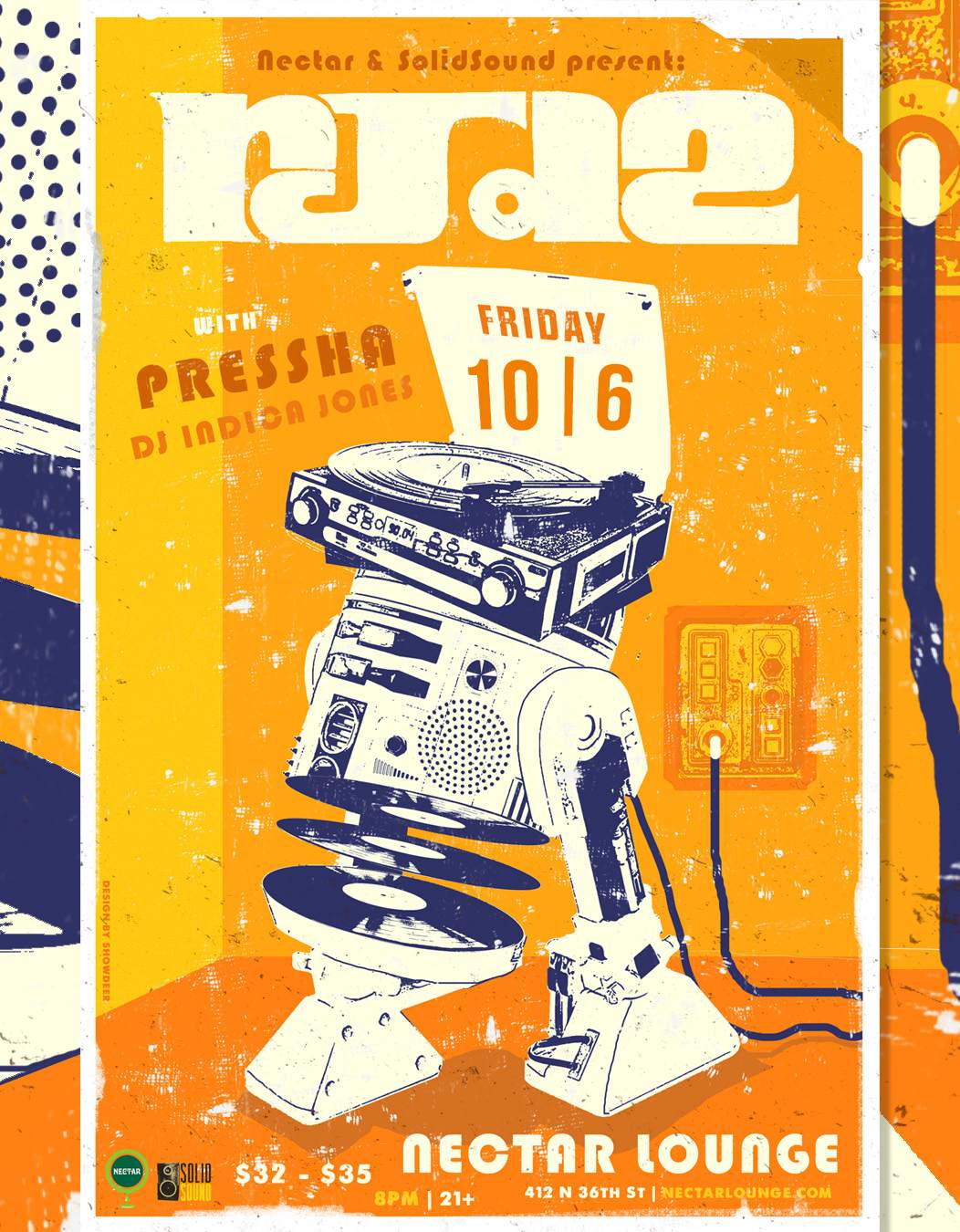 RJD2 with Pressha, Indica Jones at Nectar Lounge, Seattle