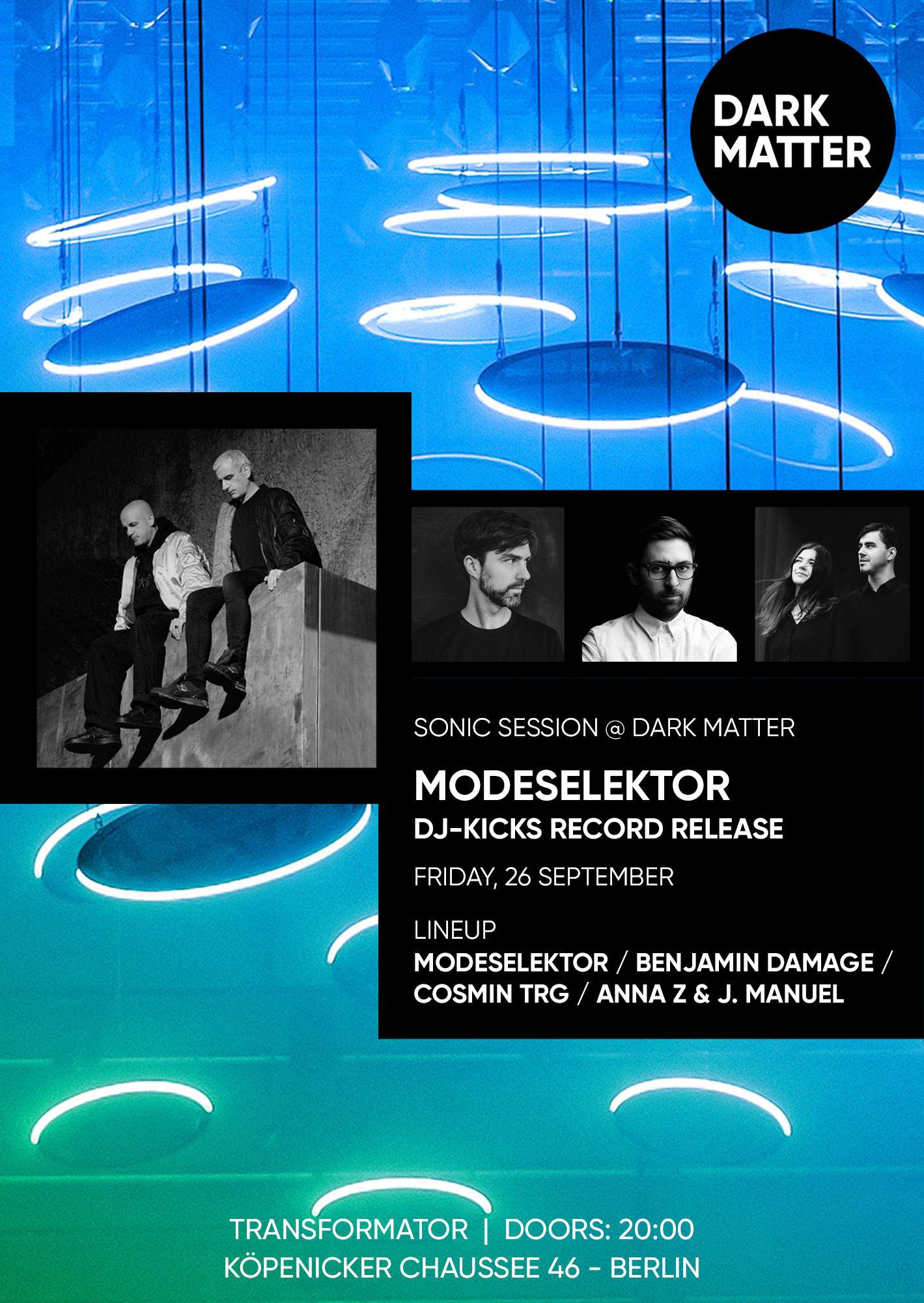 Modeselektor DJ-KICKS Record Release at DARK MATTER – SONIC SESSIONS bei Dark Matter Berlin, Berlin
