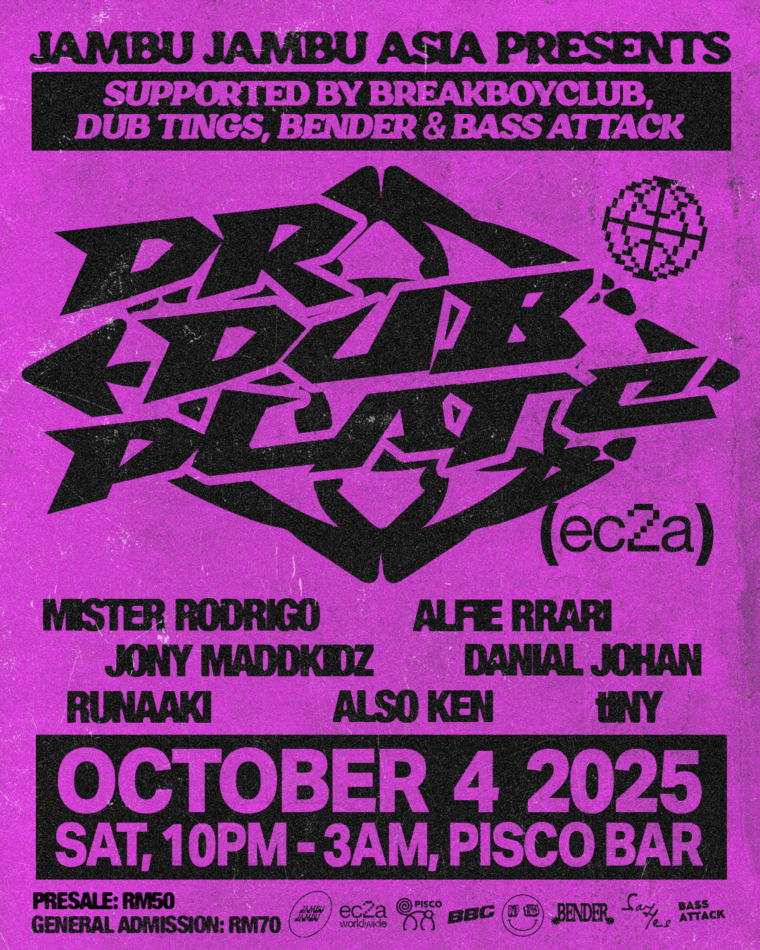 Jambu Jambu Asia presents Dr Dubplate at Pisco Bar, Kuala Lumpur