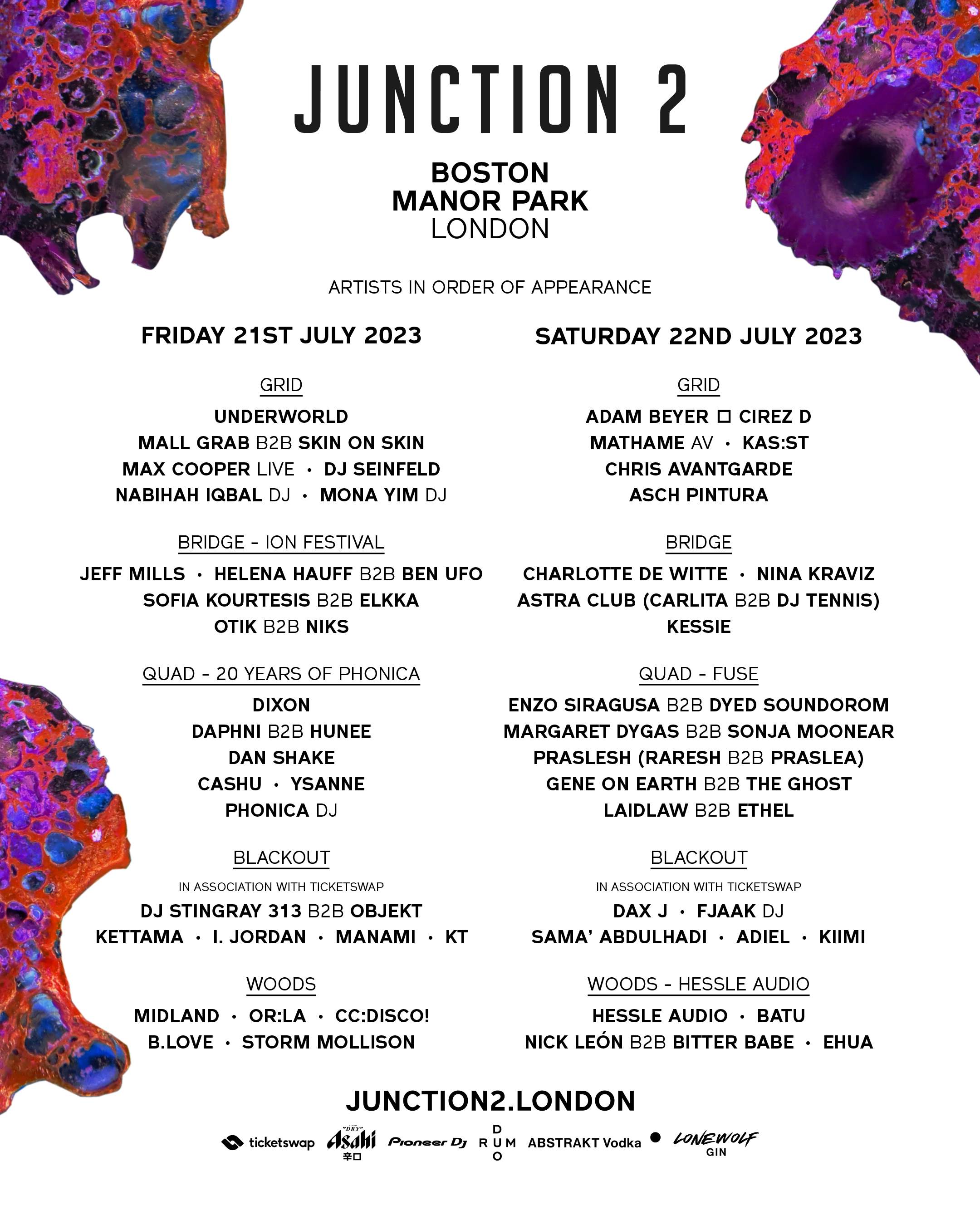 Junction 2 Festival 2023 - Saturday at Boston Manor Park, London