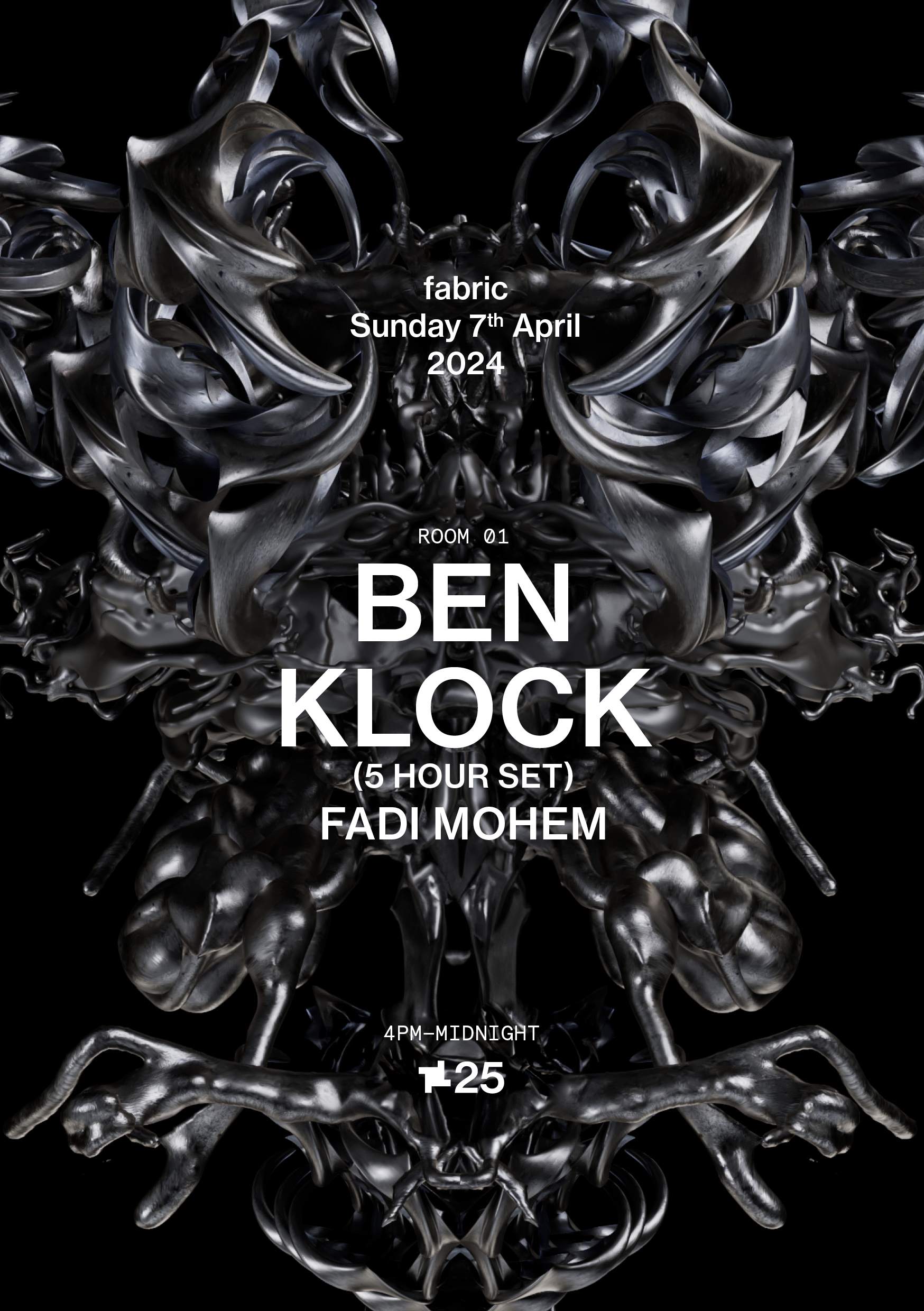 fabric25: Ben Klock (5 Hours), Fadi Mohem at fabric, London