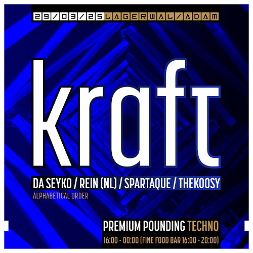 KRAFT Premium Pounding Techno 29th of March 2025 at Lagerwal, Amsterdam