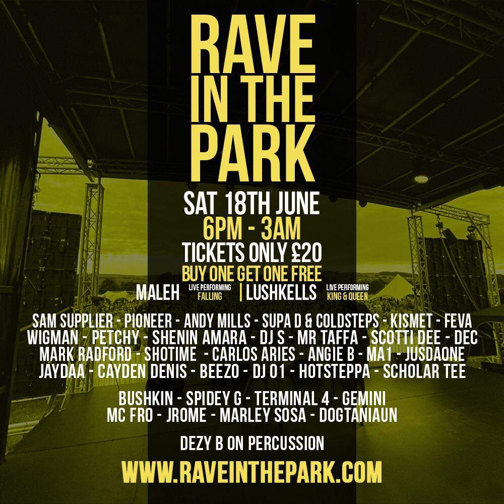 RAVE IN The PARK OUTDOOR BLOCK PARTY at The Court Yard SE7 8NE, London
