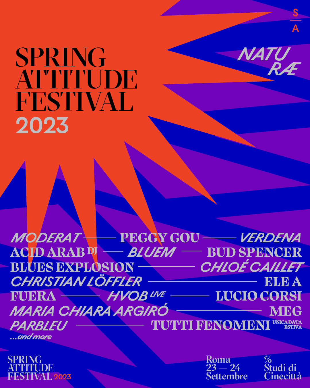 Spring Attitude Festival 2023 at Cinecitta Studios, Rome