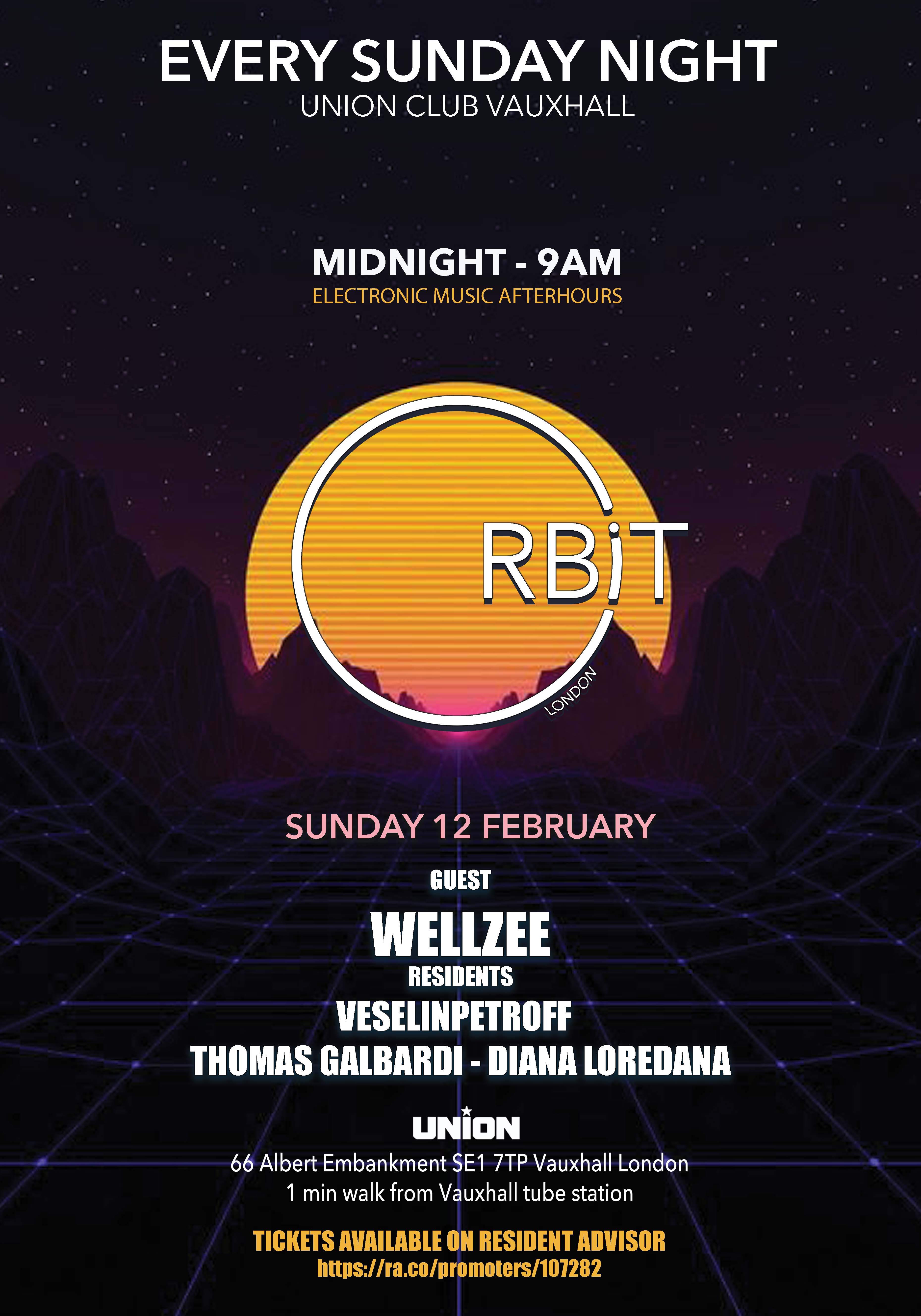 Orbit Sunday night / Monday morning Afterhours at Union Club, Vauxhall ...