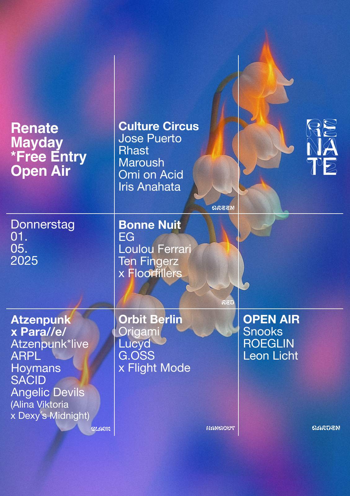 Renate Mayday (5 Floors) and Free Open Air Rave at Renate, Berlin