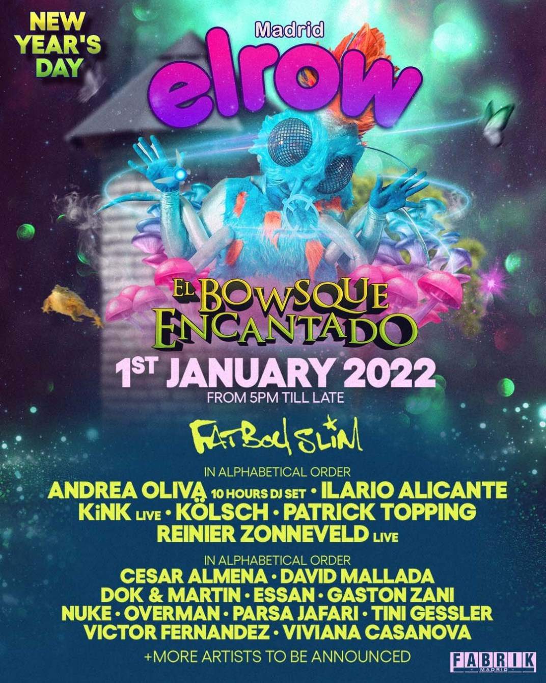 Elrow Año Nuevo 2022 at Fabrik, Madrid