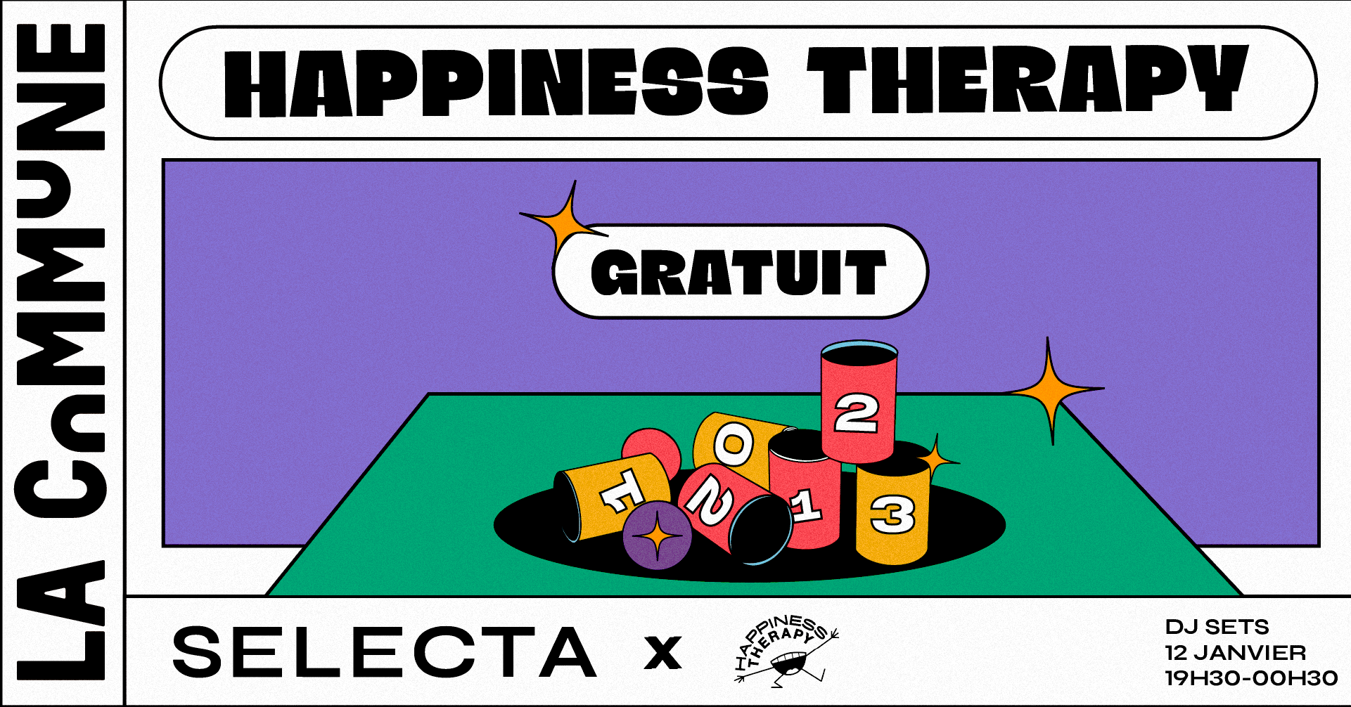 Happiness Therapy SELECTA at La Commune, Lyon