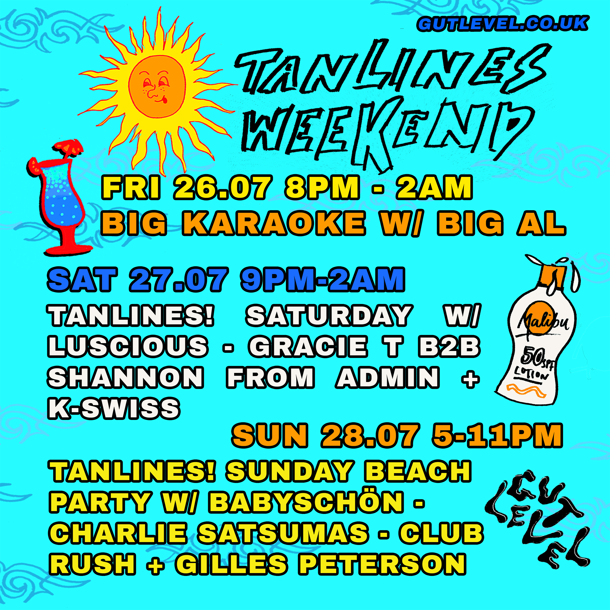 Tanlines Weekender at Gut Level, Sheffield