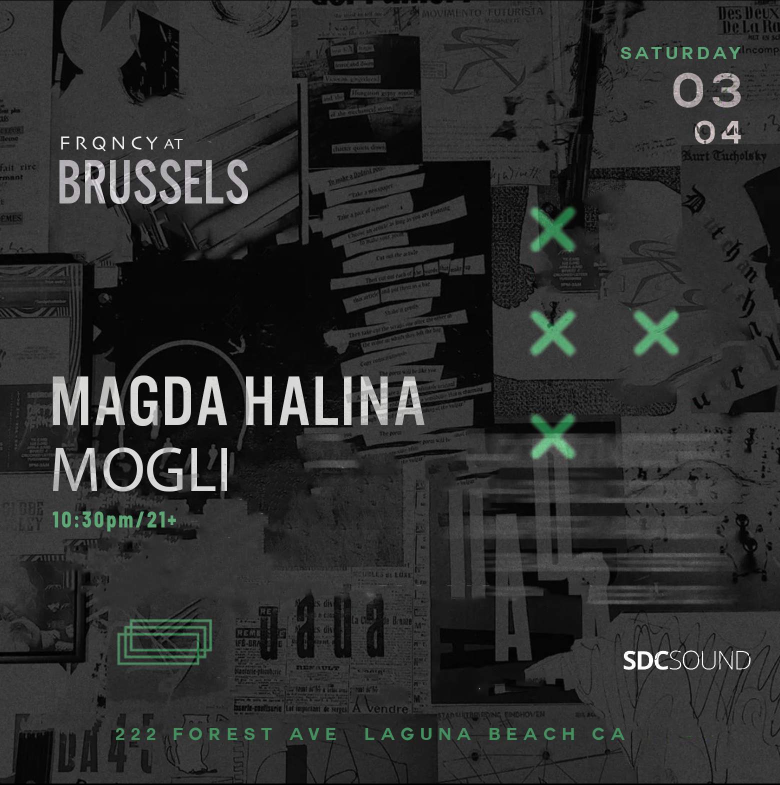 FRQNCY with Magda Halina and Mogli (Orange County) at Brussels Bistro ...