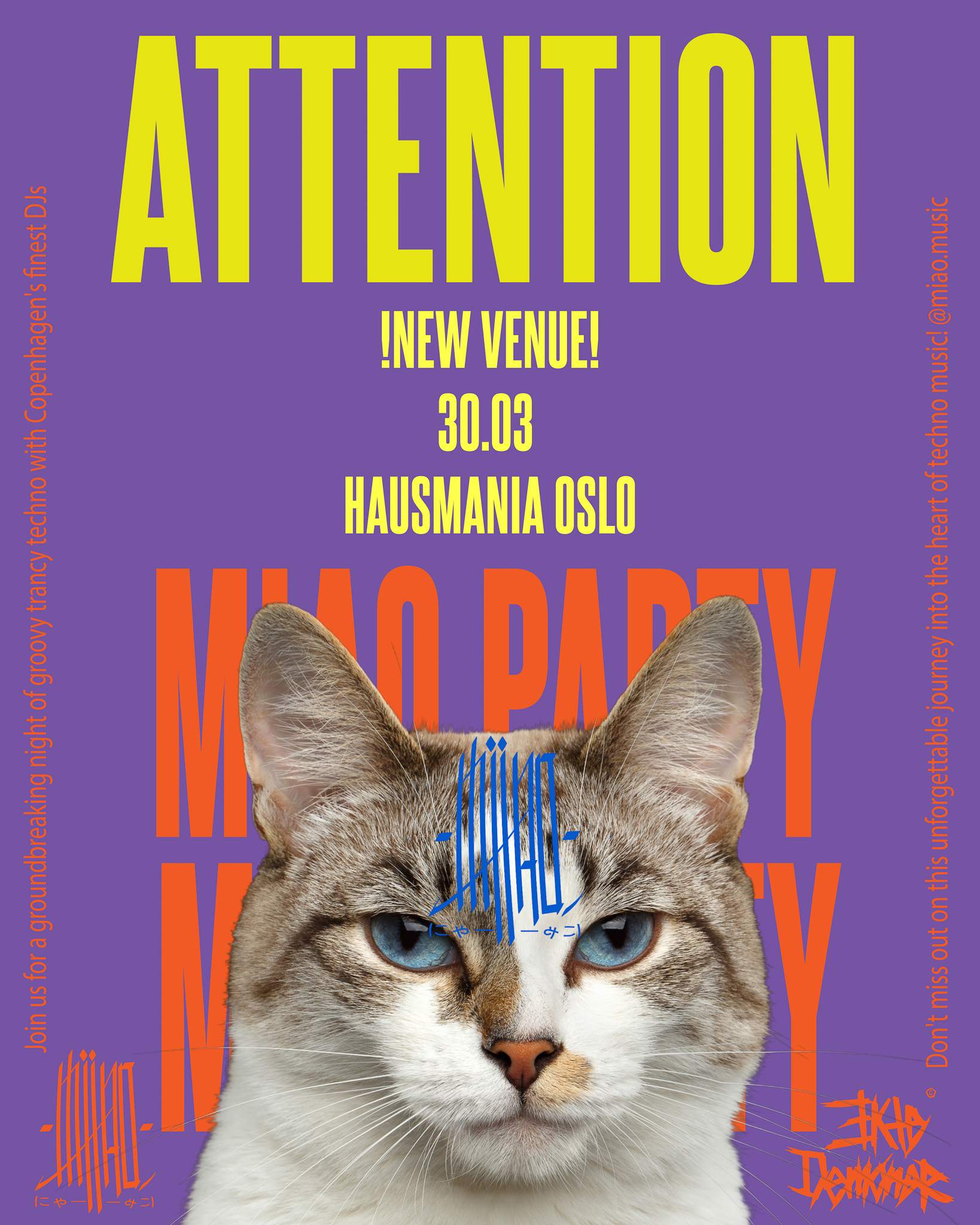 Miao Party by Miao Music: Alme (NO) Deril (DK) Milo (DK) Kate Miao (DK ...