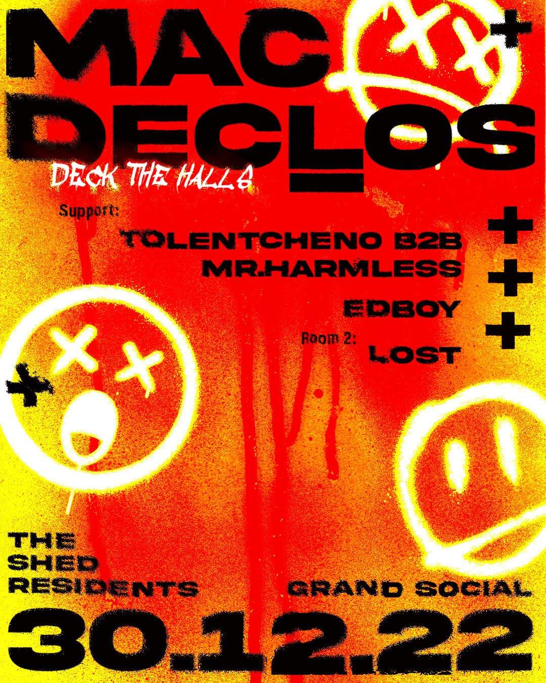 Deck The Halls W/ Mac Declos at The Grand Social, Dublin