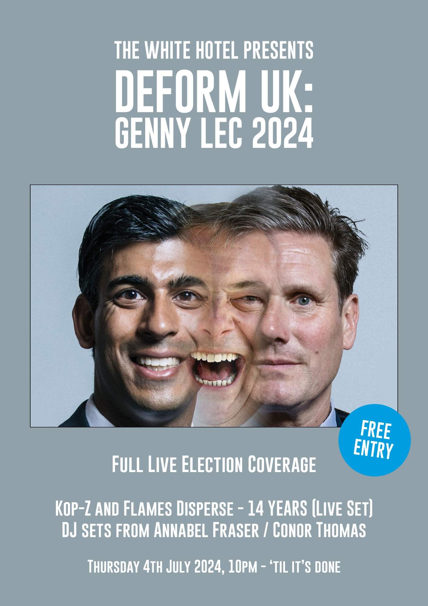 DEFORM UK: GENNY LEC 2024 {FREE ENTRY} at The White Hotel, Manchester