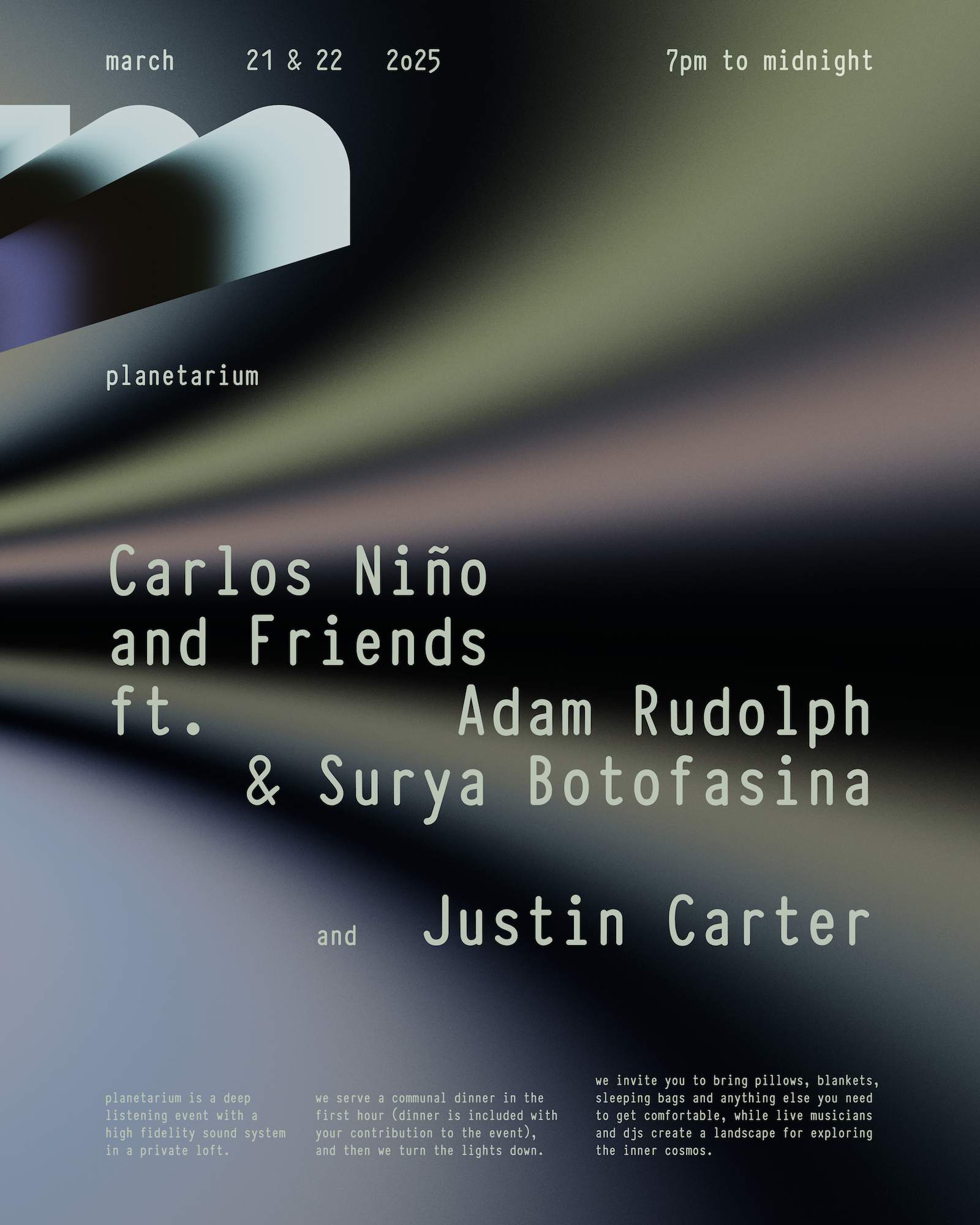 Planetarium: Carlos Niño & Friends and Justin Carter (Night One) em TBA ...