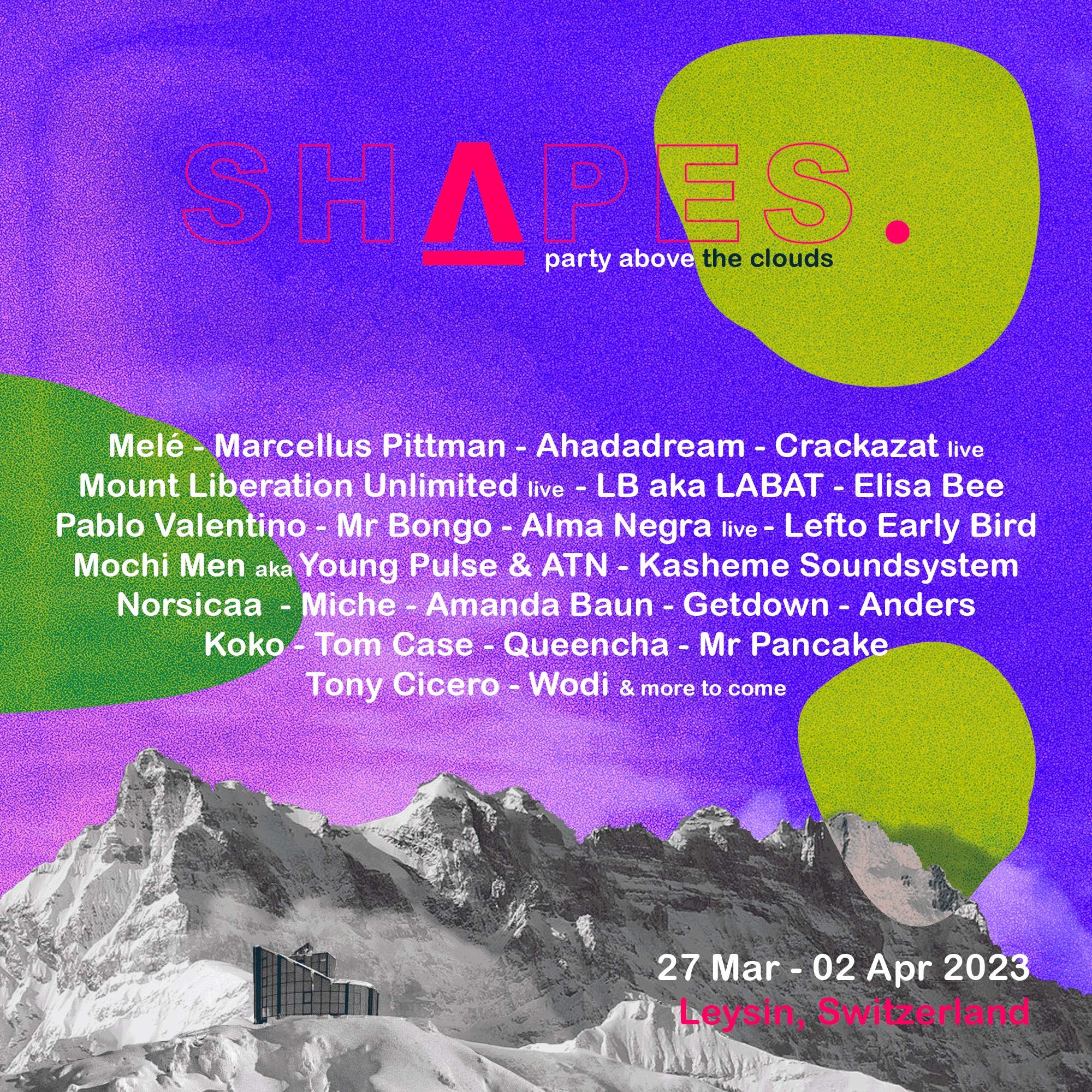 Shapes Festival Leysin 2023 at Leysin Ski Resort, Switzerland
