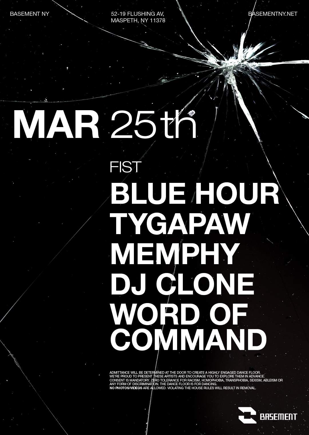 FIST: Blue Hour / TYGAPAW / Memphy / DJ Clone / Word of Command at ...