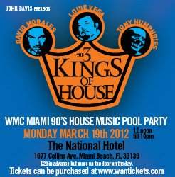 The 3 Kings Of House 2012 Wmc Pool Party at The National Hotel, Miami