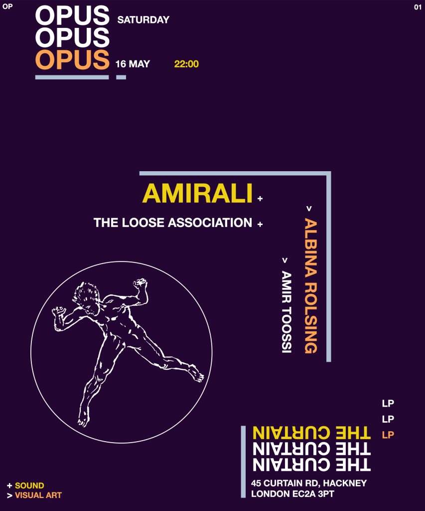 Opus presents: Amirali x Albina Rolsing en The Curtain Club, London