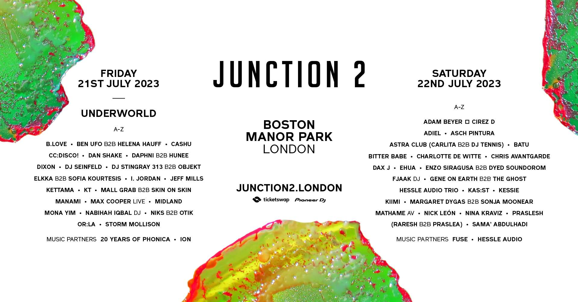 Junction 2 Festival 2023 - Saturday at Boston Manor Park, London · Tickets