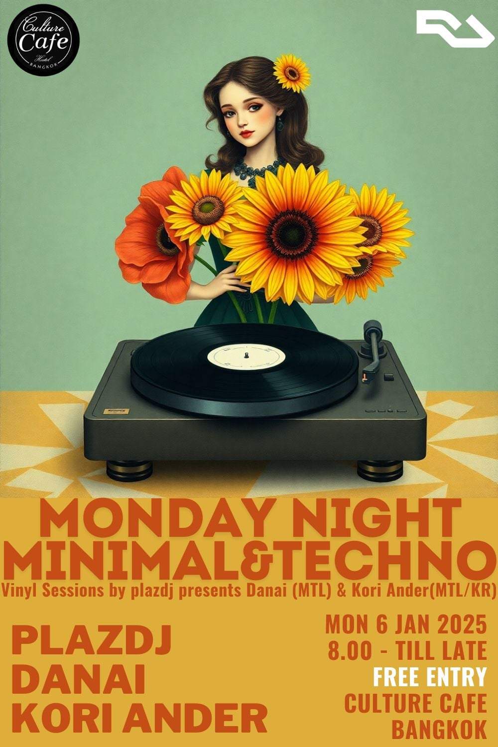 Monday Night: Minimal&Techno Vinyl Sessions by plazdj presents Danai (MTL) & Kori Ander(MTL/KR ...