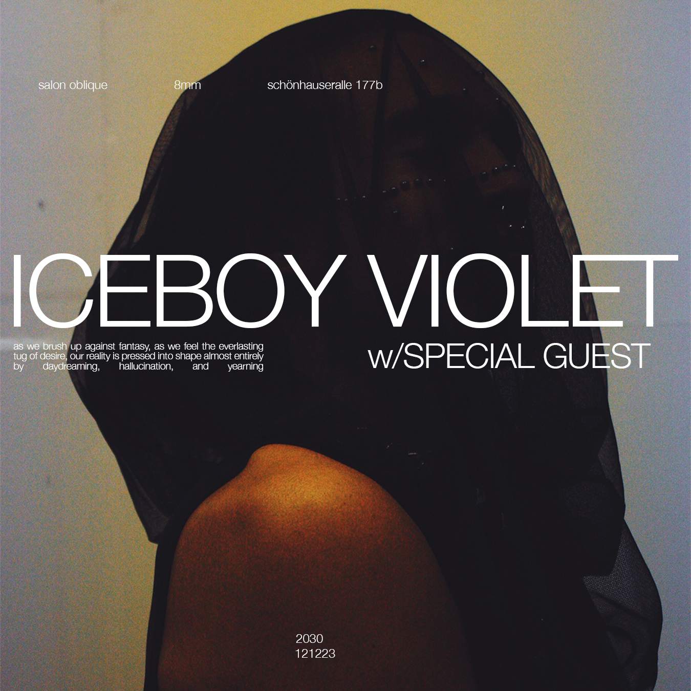 Salon Oblique presents: Iceboy Violet w// Special Guest at 8MM, Berlin