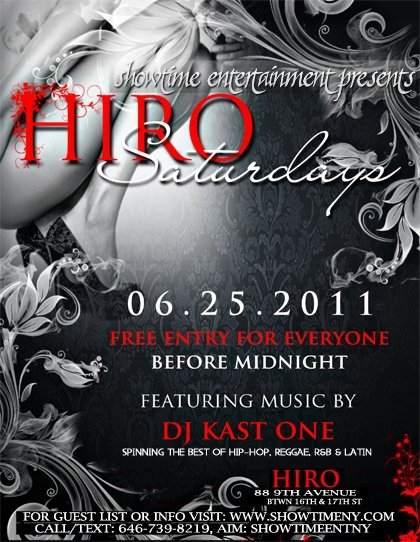 Club Hiro Nyc - Hot 97's Heavy Hitter's Kast One at Hiro Ballroom, New York