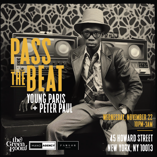 [CANCELLED] Pass the Beat bei TBA - The Green Room @ 45 Howard St, New York