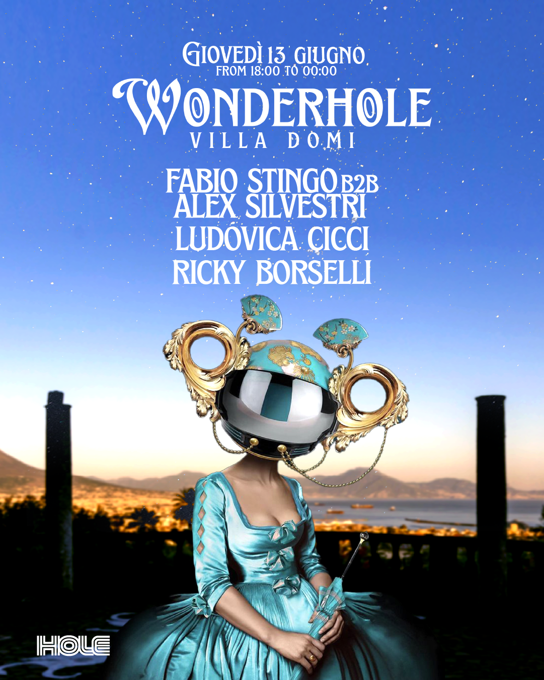 ᗯ꩜ᑎᗪEᖇᕼ꩜ᒪE pres: Fabio Stingo B2B Alex Silvestri, Ludovica Cicci, Ricky Borselli at Villa Domi ...