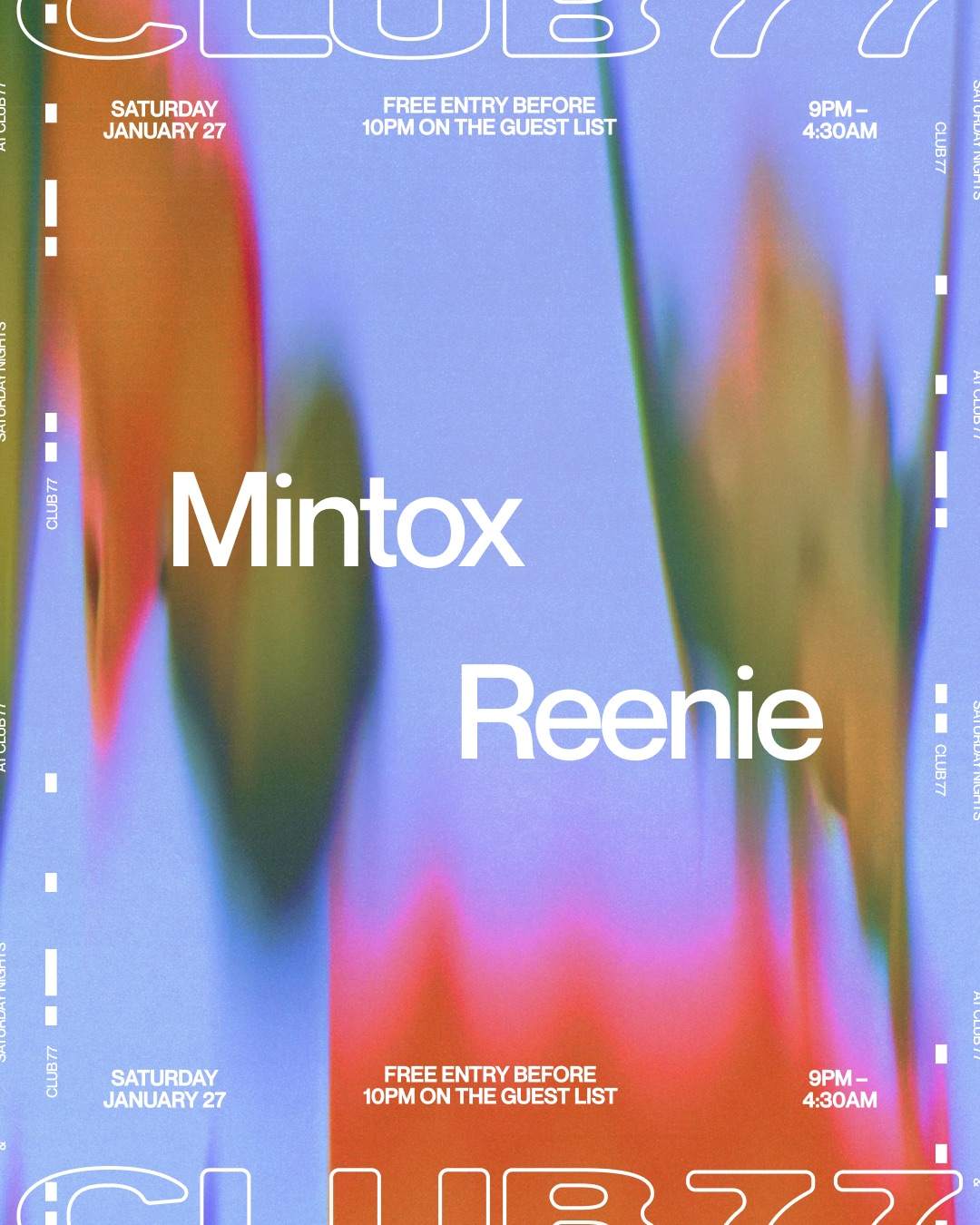 Club 77 with Mintox & Reenie at Club 77, Sydney