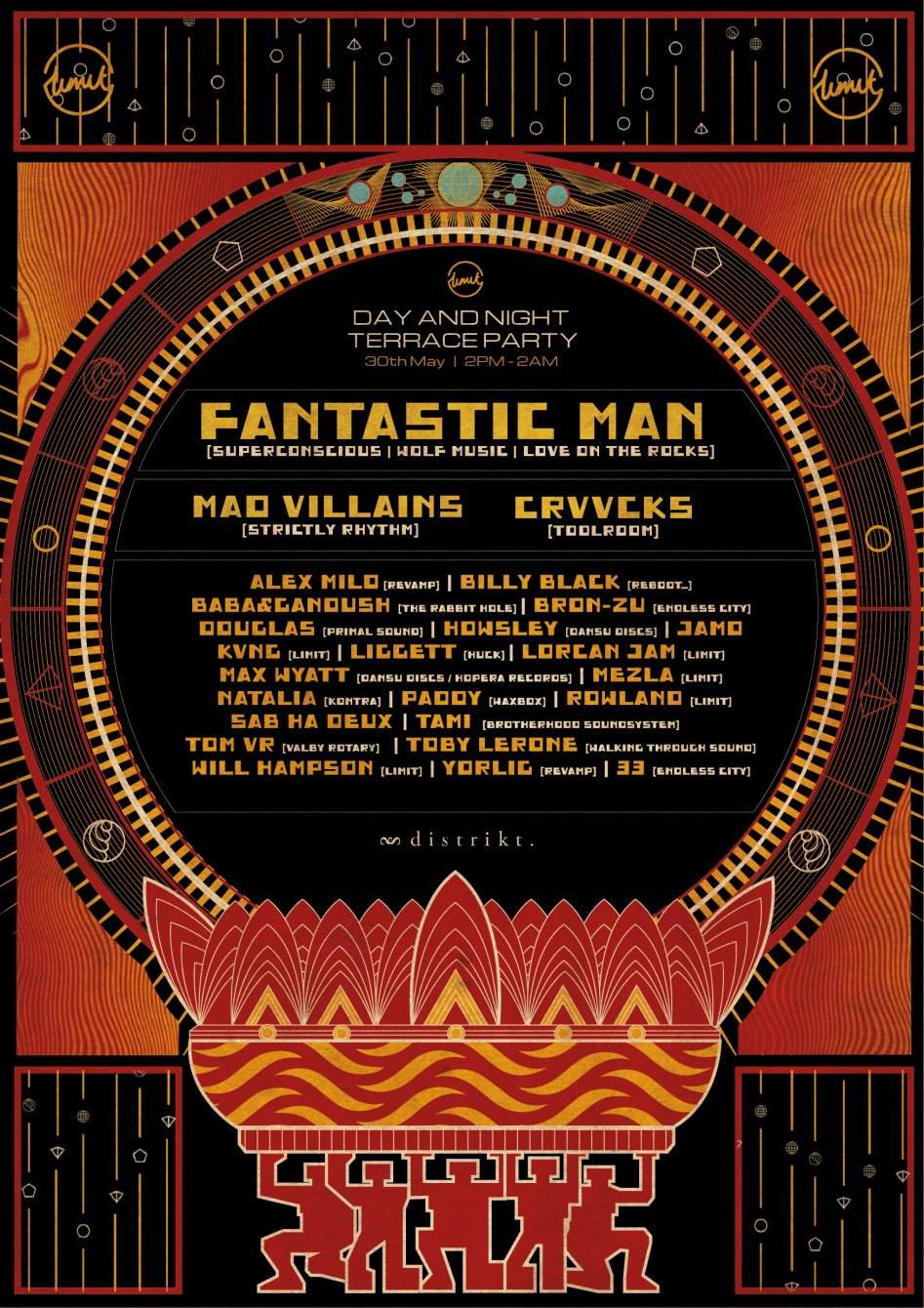 Limit: Free Day & Night Terrace Party with Fantastic Man bij Distrikt ...