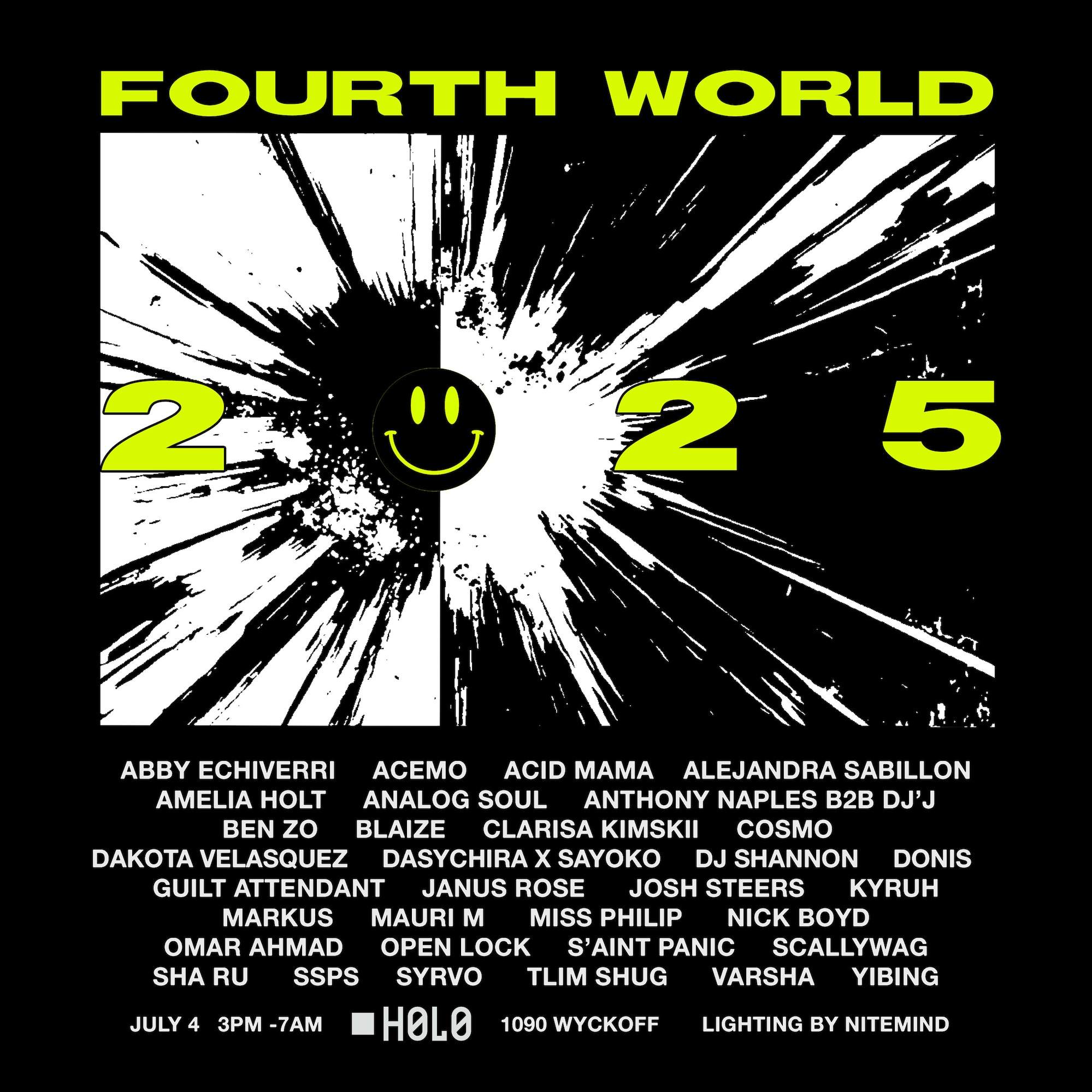 𝗙𝗢𝗨𝗥𝗧𝗛 𝗪𝗢𝗥𝗟𝗗 𝟮𝟬𝟮𝟱 at H0L0, New York City