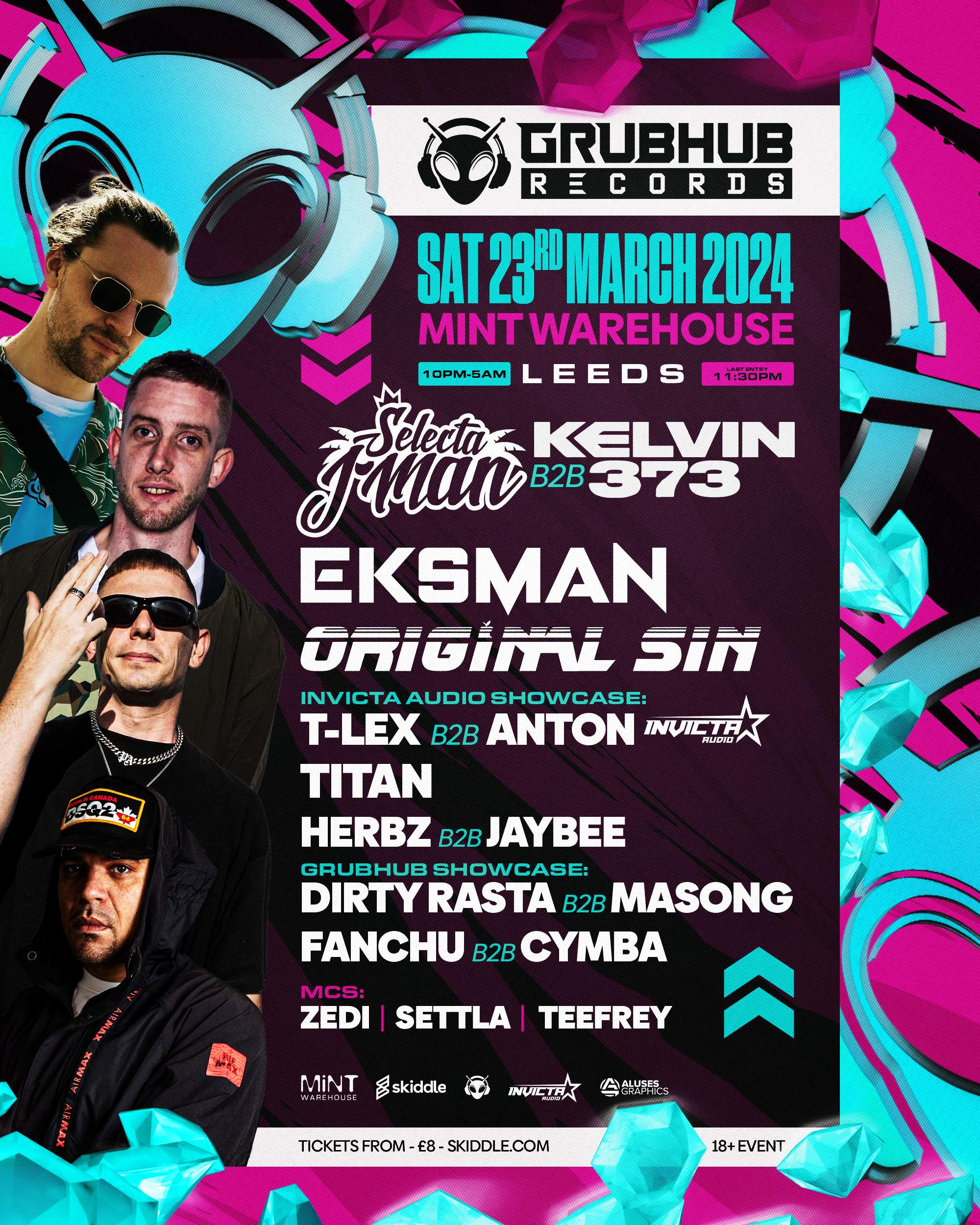 GrubHub: Selecta J-Man, Kelvin 373, Eksman, Original Sin at Mint ...