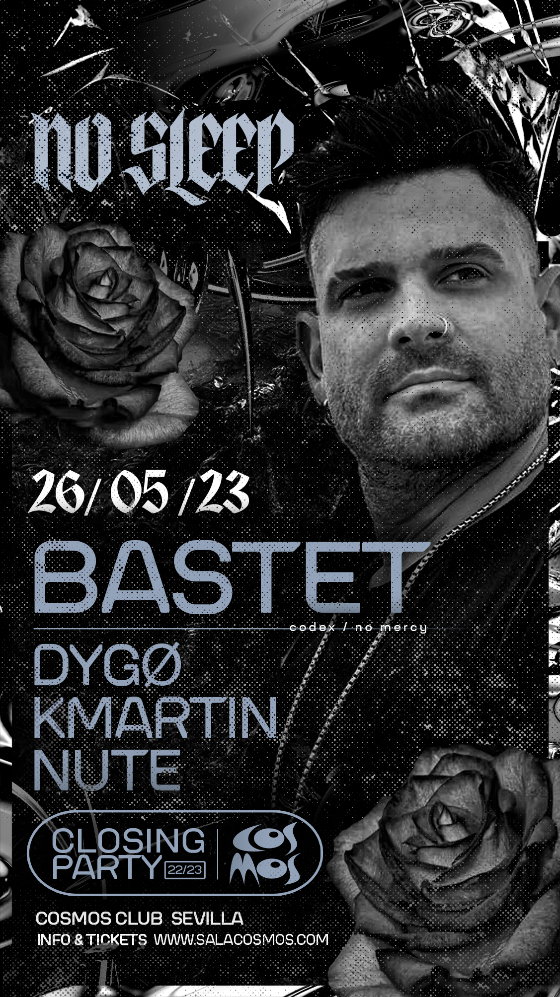 𝕹𝖔 𝕾𝖑𝖊𝖊𝖕 / 𝗖𝗟𝗢𝗦𝗜𝗡𝗚 𝗣𝗔𝗥𝗧𝗬 at Cosmos Club Sevilla, South