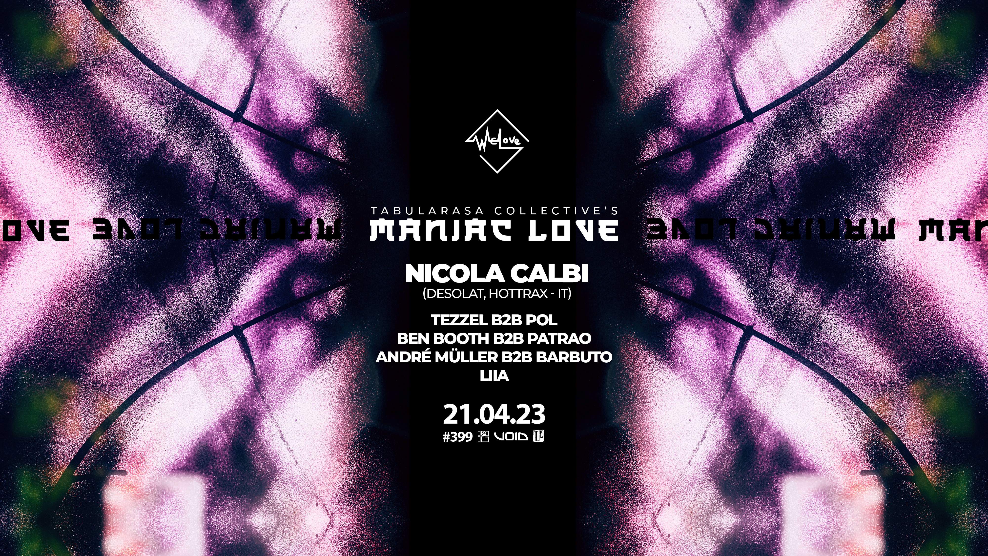 WeLove #399 | Nicola Calbi (IT) + Tabularasa Collective bei Burdekin ...