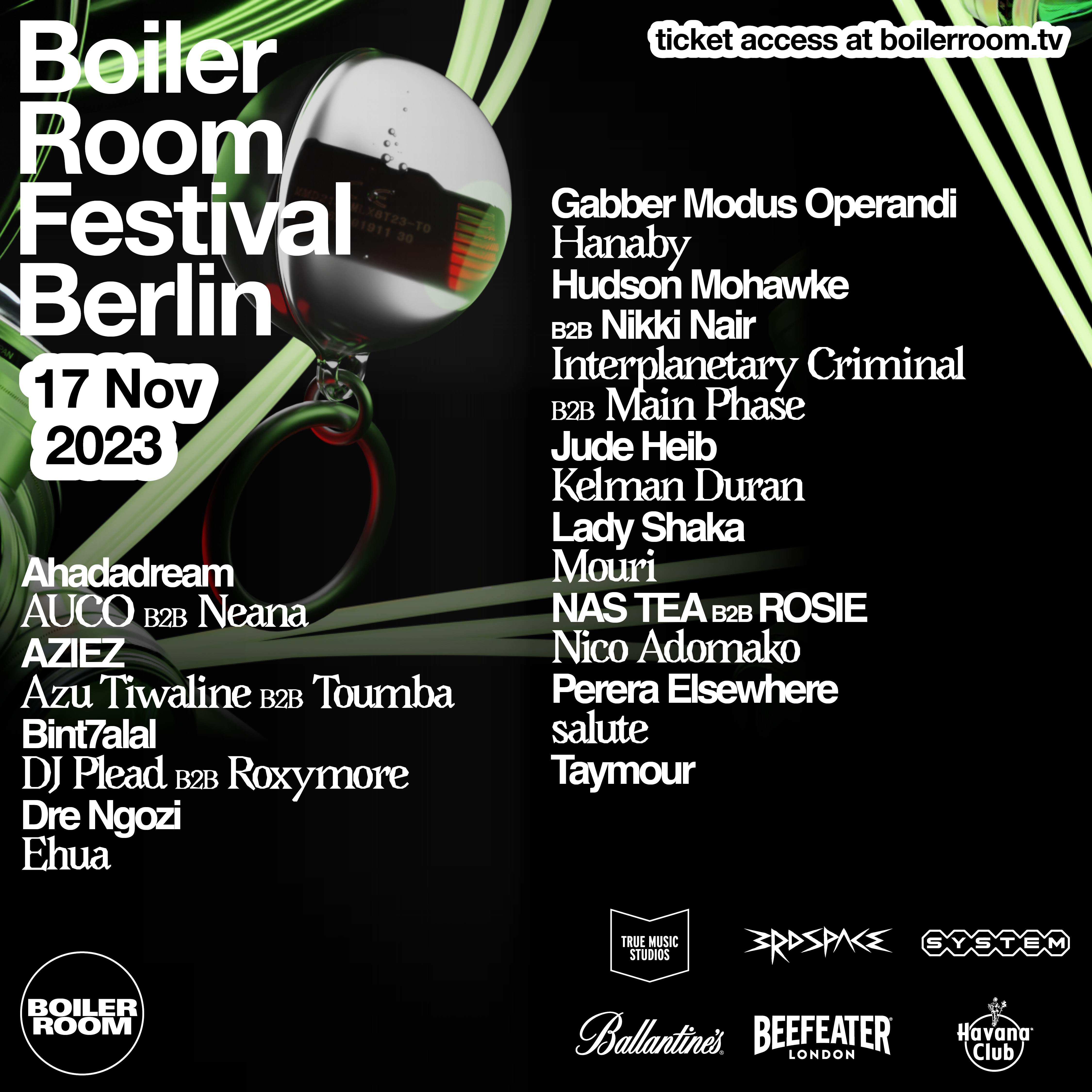 Boiler Room Festival Berlin - Friday at TBA, Berlin