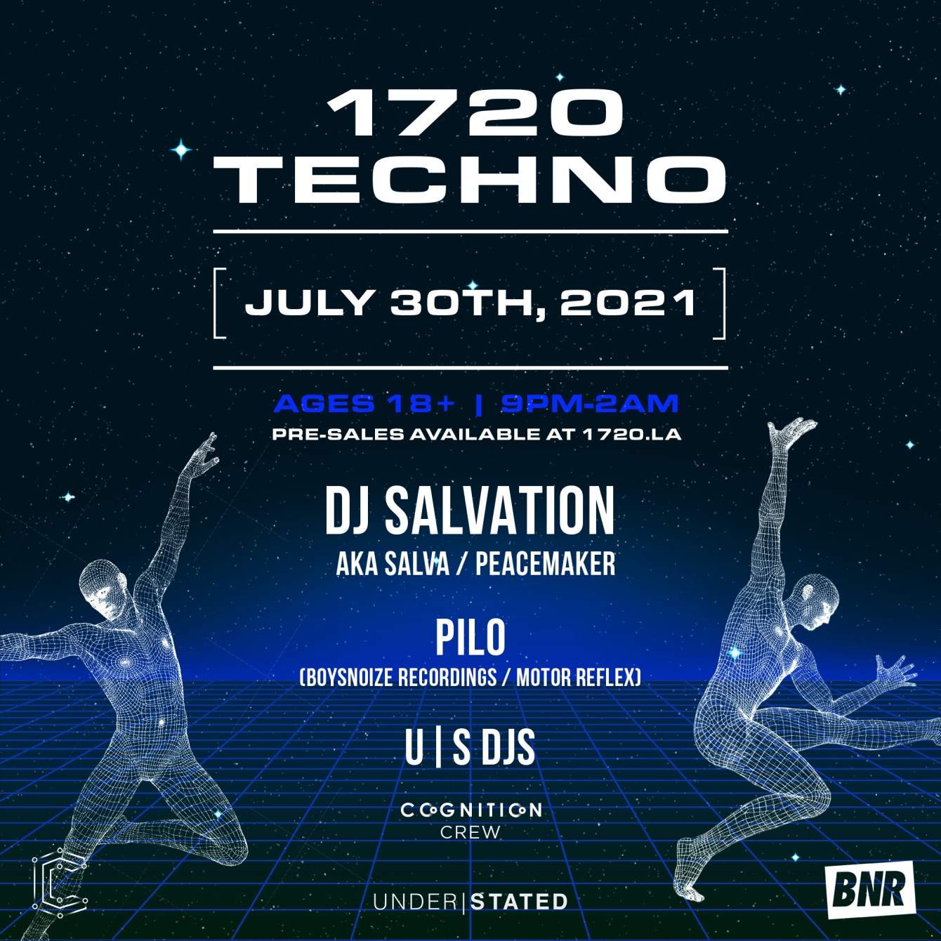 1720 Techno - Salva as DJ Salvation, Pilo, Understated, Cognition Crew ...