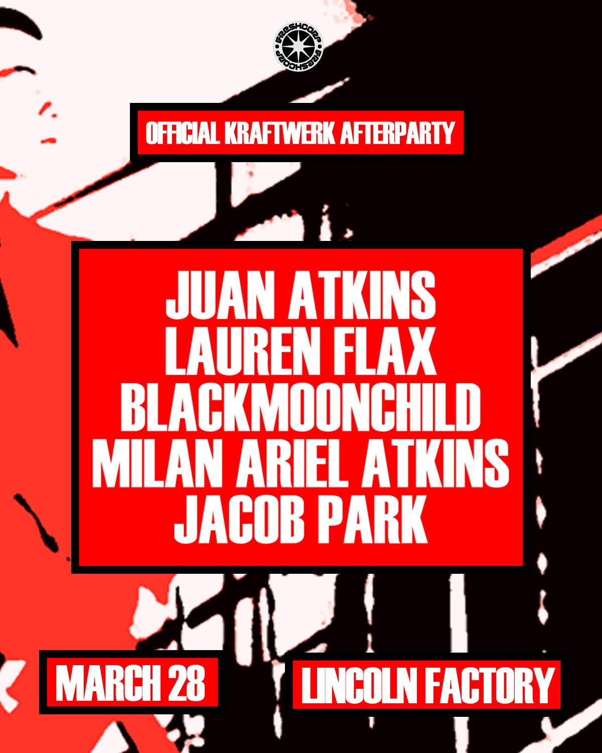 Official Kraftwerk Afterparty with Juan Atkins at Lincoln Factory, Detroit