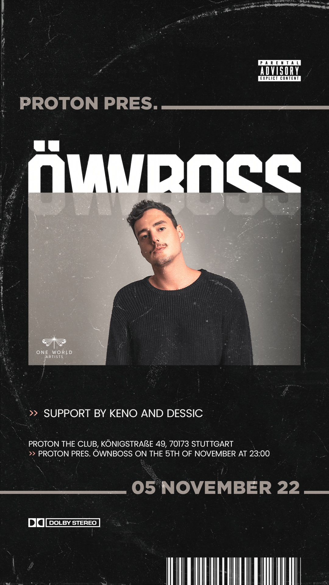 Proton pres. ÖWNBOSS at Proton the Club, Stuttgart